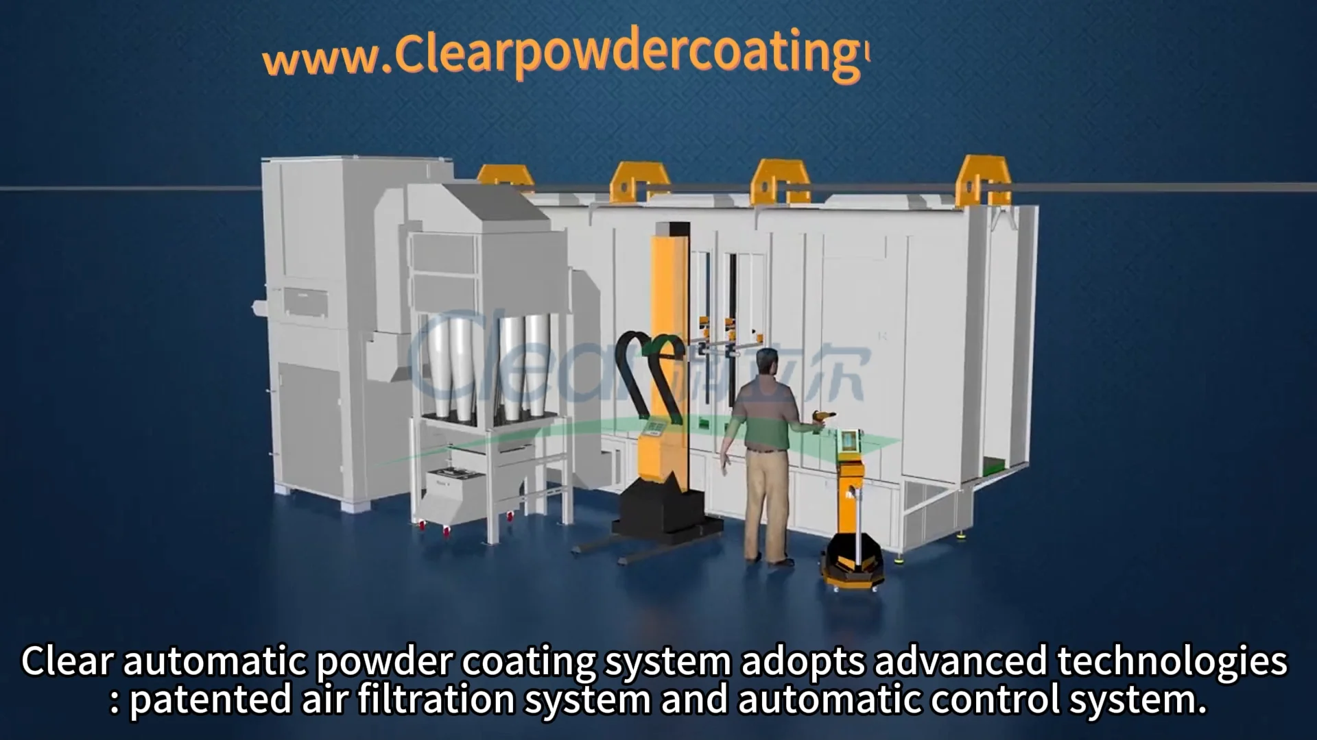 Aluminium Powder Coat Booth / Powder Spray Booth Powder Coating Plant ...