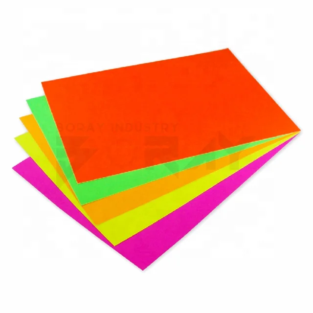 A4 fluorescent color paper/neon paper for printing and handcraft ...