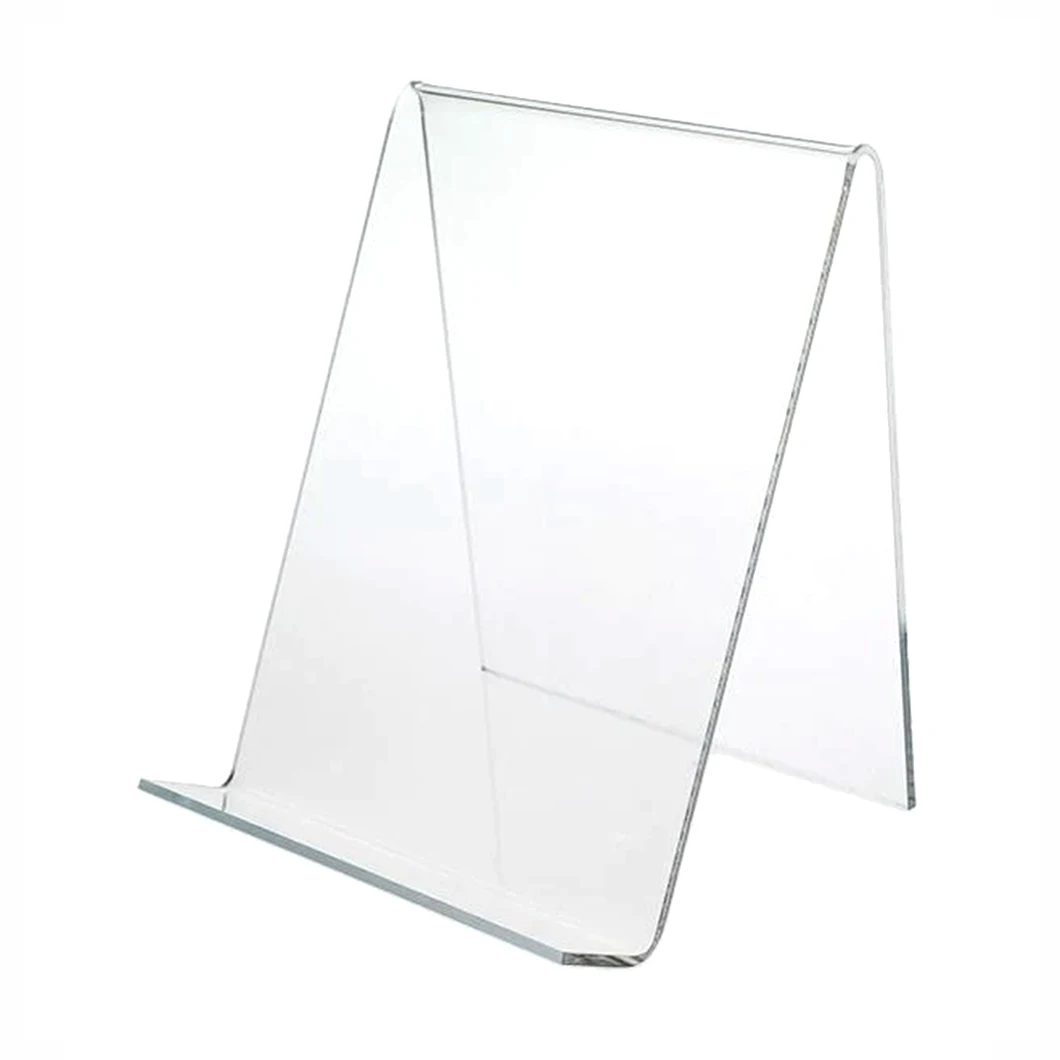 Clear Acrylic Desktop Book Stands Modern Transparent Book Shop Display ...