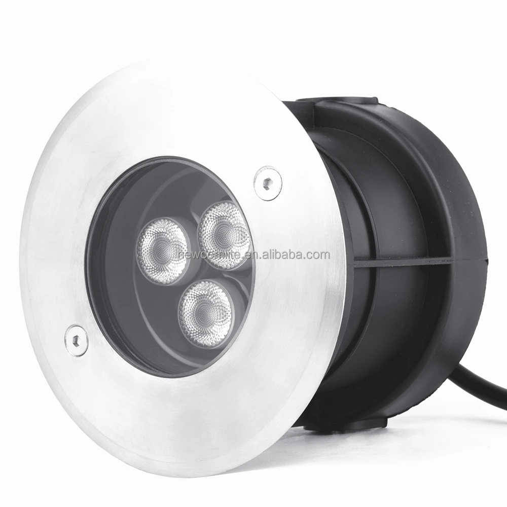 24V Single Color Round LED IP67 Rated 6W Outdoor Landscape Inground ...