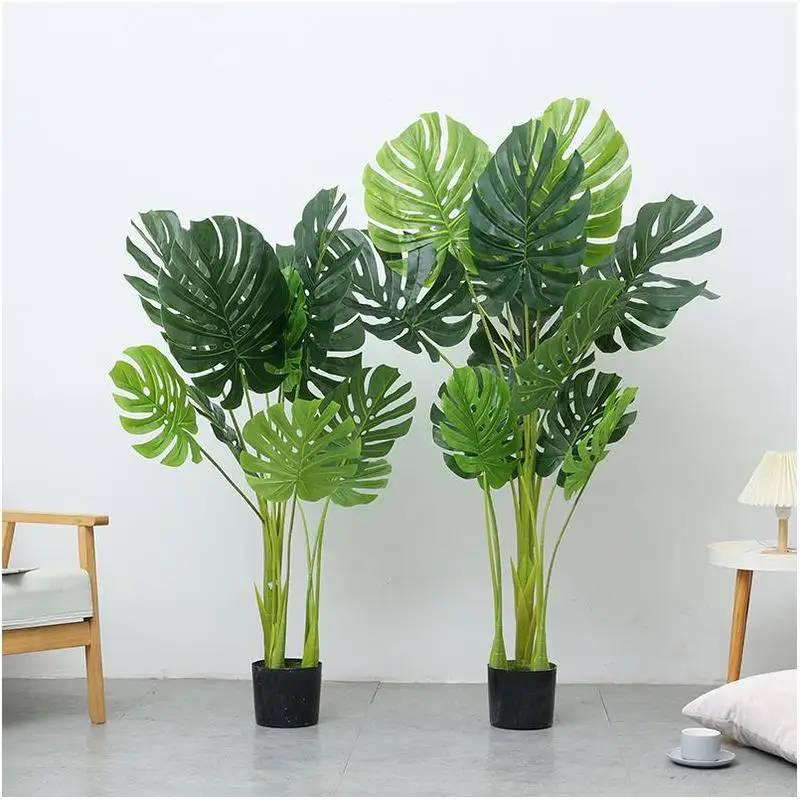 Artificial Fake Tree Plants Green Wall Banyan Hanging Banana Simulation ...