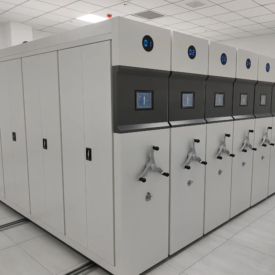 Metal Compact Shelving Mobile Compactor Office Mobile Shelving System ...