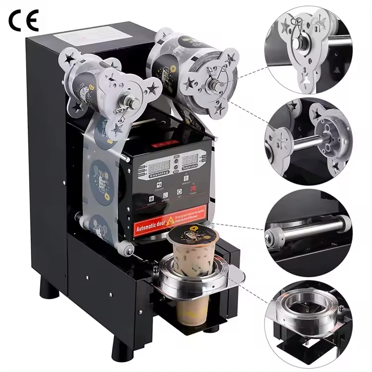 Digital Hot Selling Milk Tea Coffee Cup Sealing Machine Wholesale Size ...