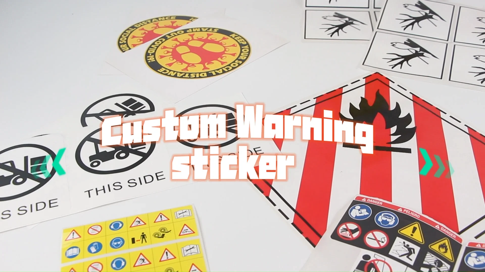 Custom Warning Attention Sign Labels Warn Heat-resisting Material Label ...