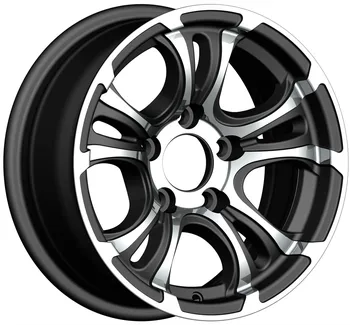 Aluminum Trailer Wheel - 13x5.0 " Rim - 5 On 4-1/2 - Black 14x6.0 Rim ...