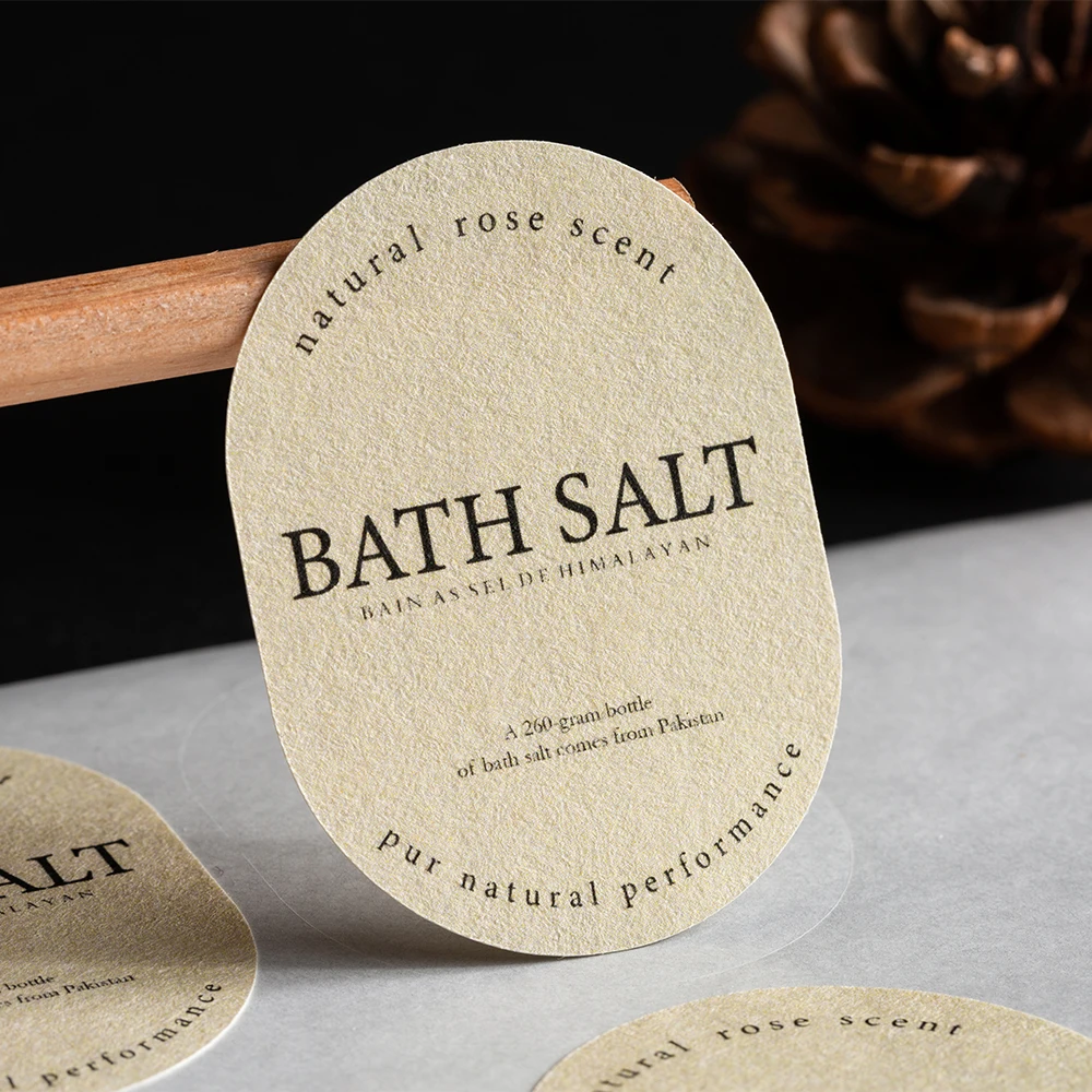 Wholesale Custom Logo Luxury Textured Paper Labels