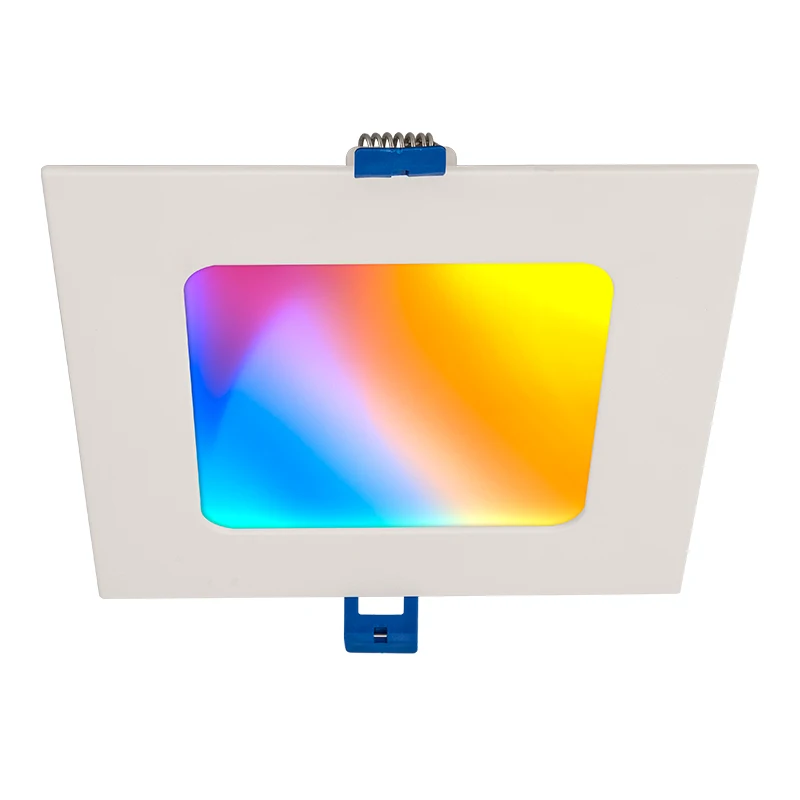 6 Inch White Smart Rgb Slim Panel,Square,120vac,13w,Cri80+,1000lm,Etl ...