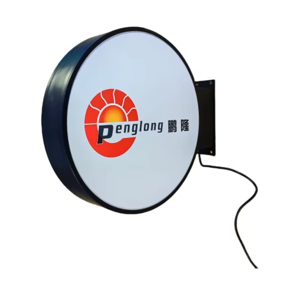 Double Sided Round Led Light Box - Buy Led Light Box round Led Light ...