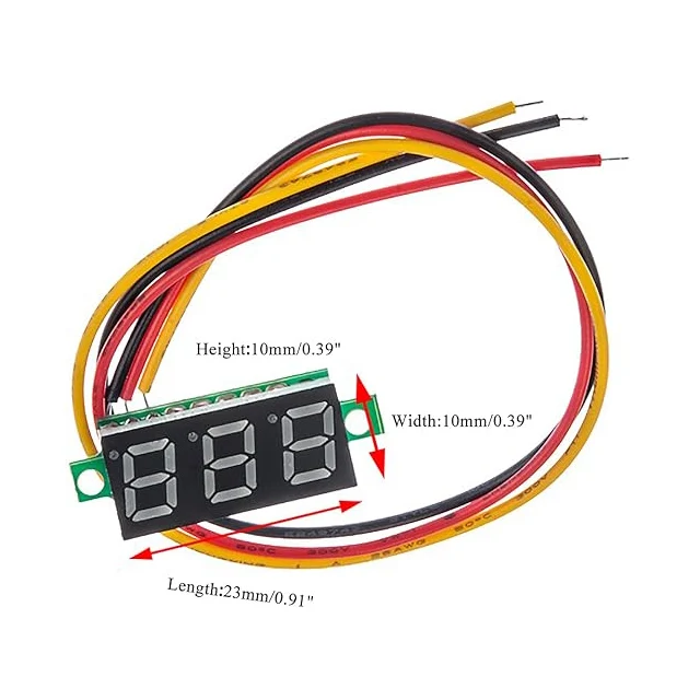 Simple Install Voltage Monitor Simple Install Led Gauge Tester 0.28 ...