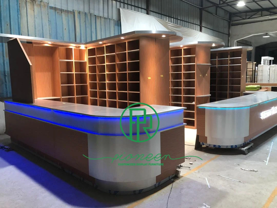 Wooden Coffee Shop Display Counters - Stylish & Durable