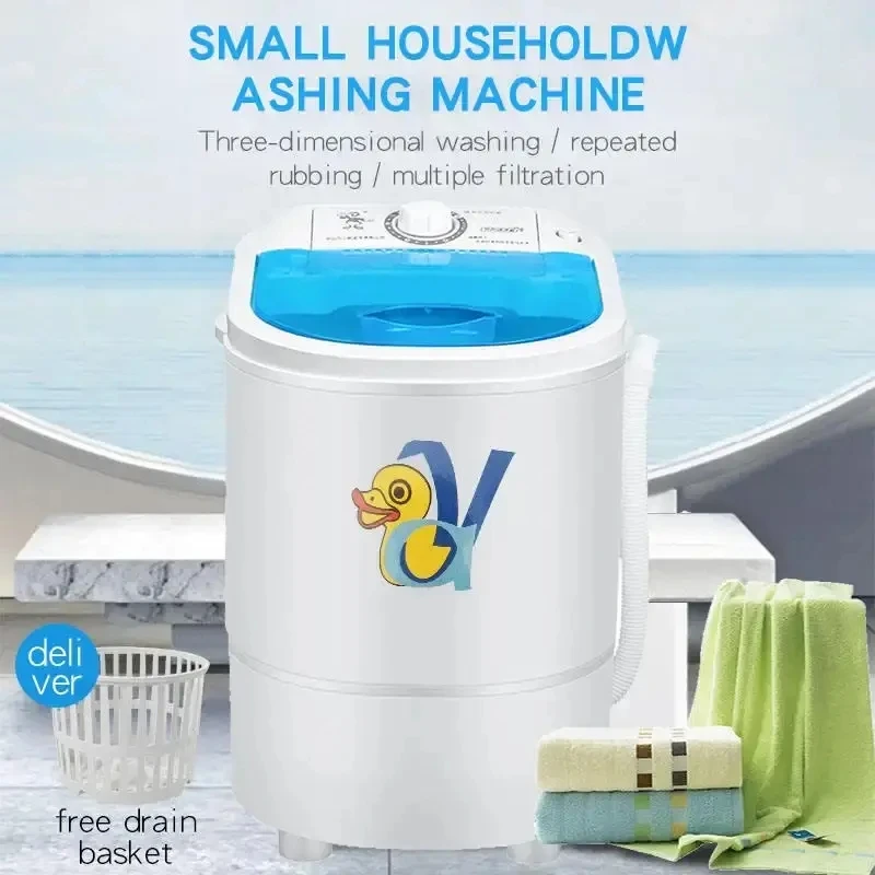 Mini Portable Electric Washing & Drying Machine, 4.5kg Capacity