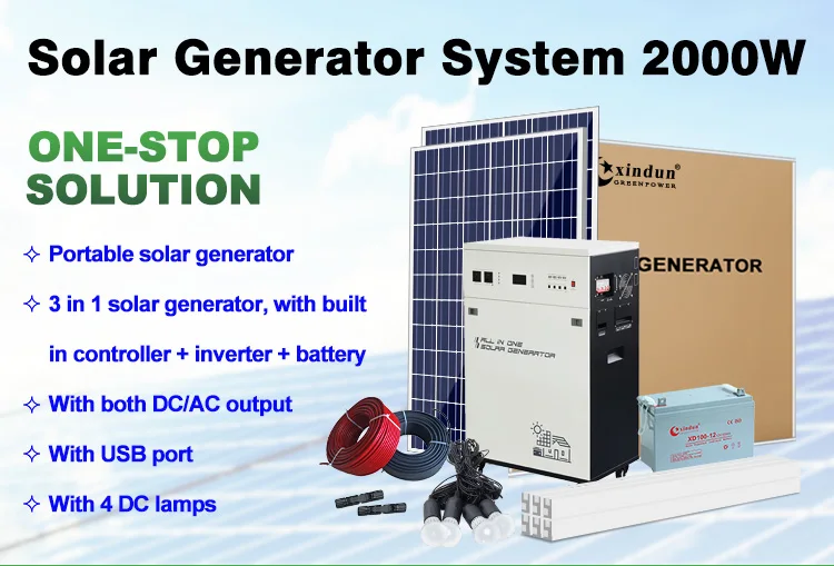 Xindun Full Solar Energy System 2 kw 2000 Watt Solar Power System Home ...