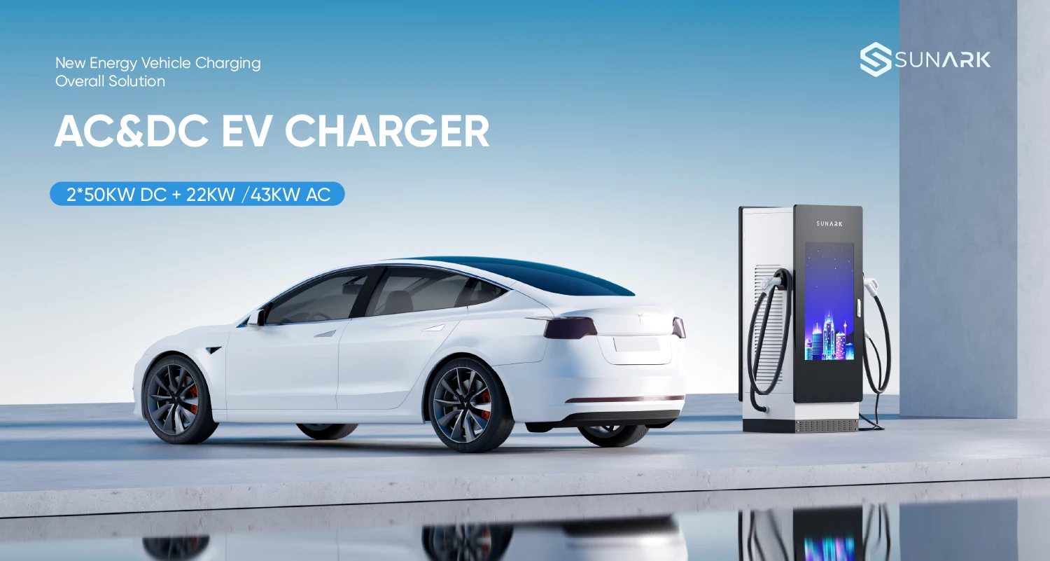 Sunark 22kw 43kw Electric Vehicle Charger 50kw Ev Car Chademo Gb Charging Station - Buy Ev ...