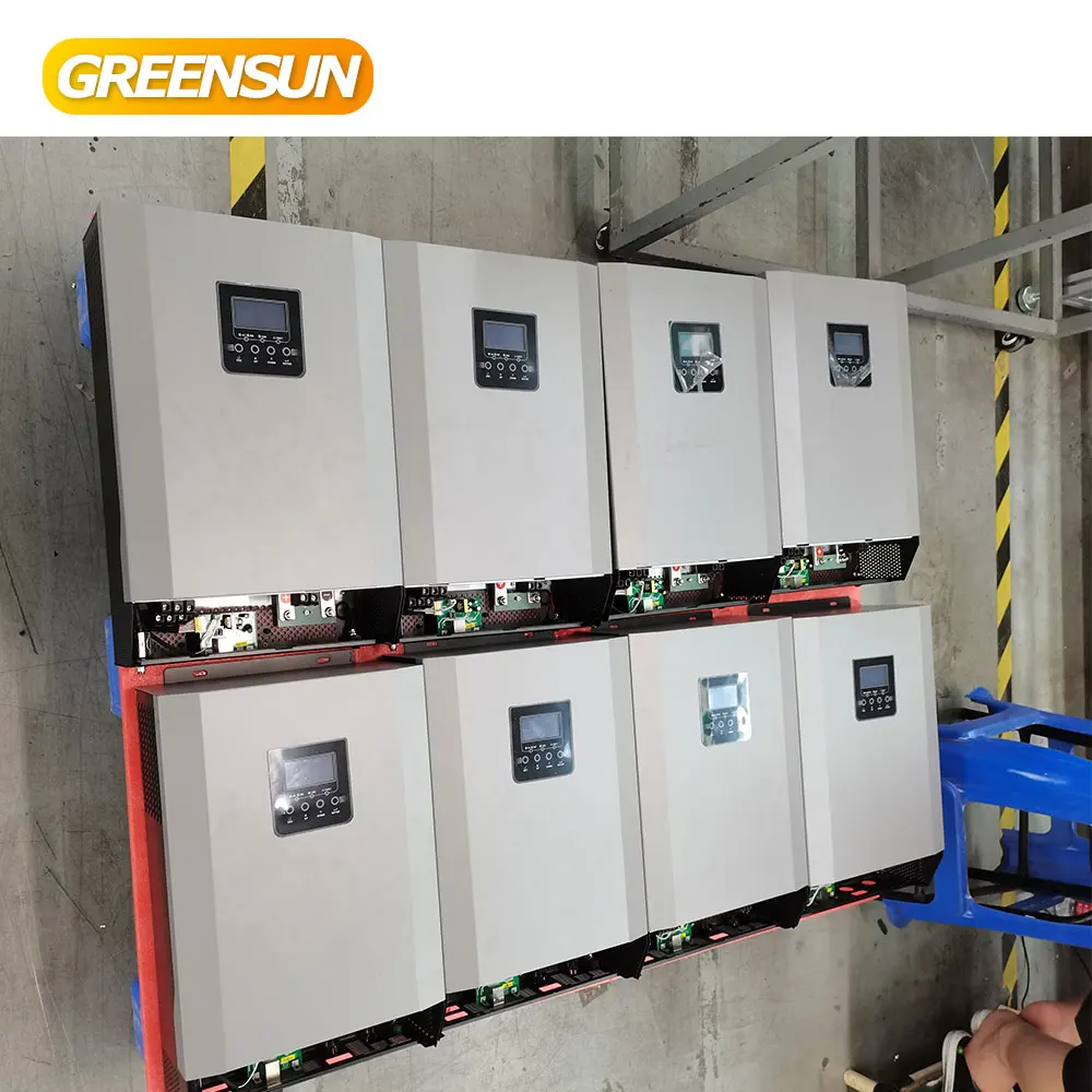 48v 5kw 4kw 3kw 220-230v Pure Sine Wave Off Grid Hybrid 5kw Solar ...