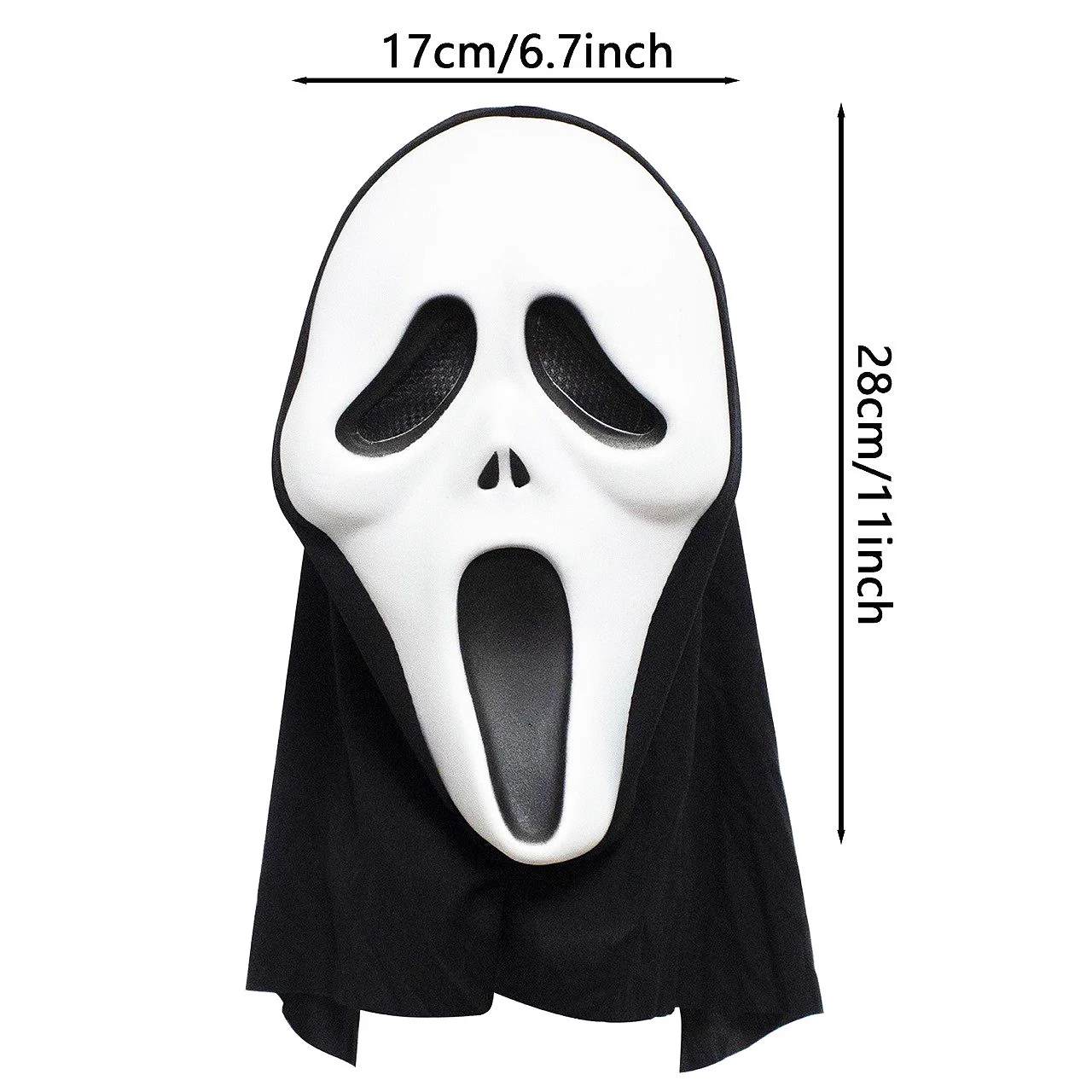 Halloween Screaming Ghost EVA Mask Cosplay Costume Props for Party ...