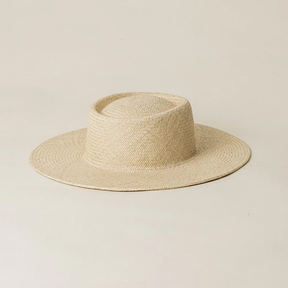 Summer Sun Protection Floppy Straw Beach Hat Luxury Toquilla Straw