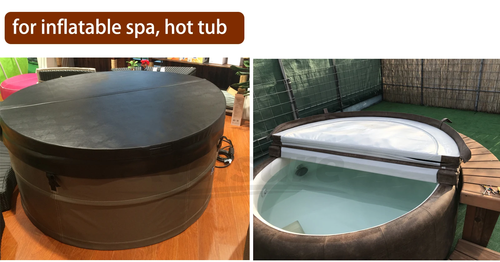 Inflatable Oxford Cloth Swim Spa Cover Factory Direct Cedar Wood-Fired ...