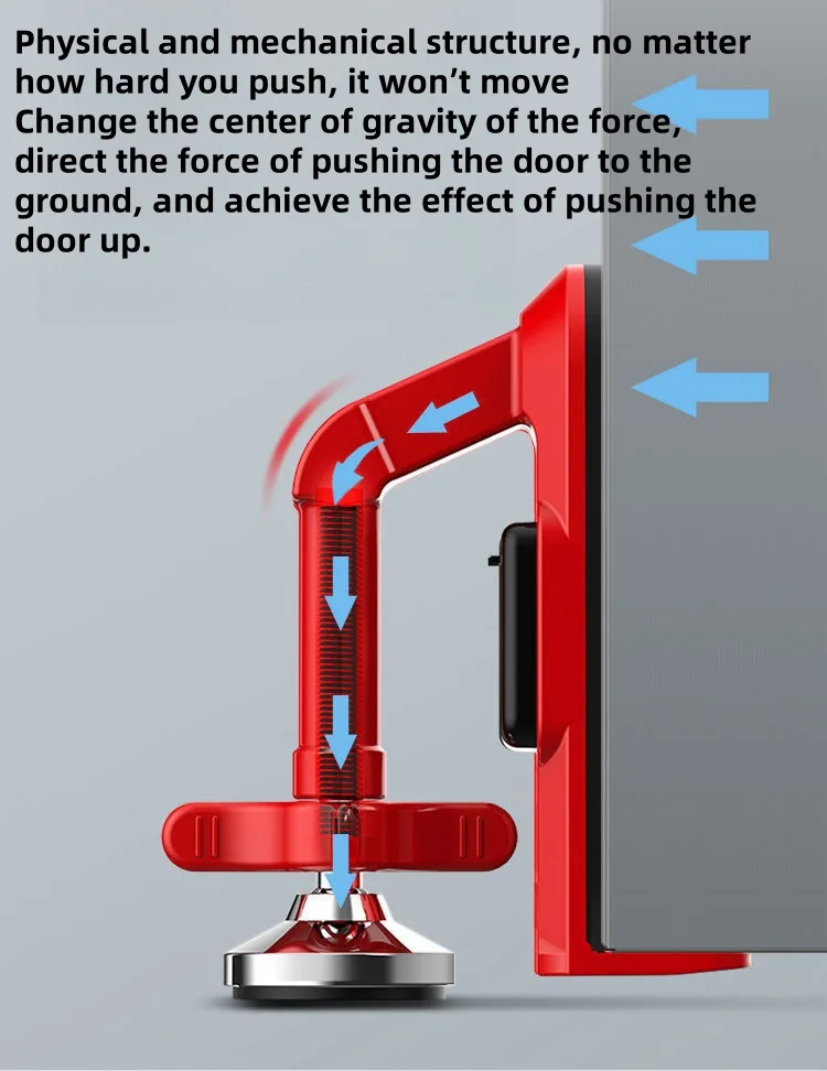 Heavy Duty Security Door Jammer Lock Travel Alarm Door Closer