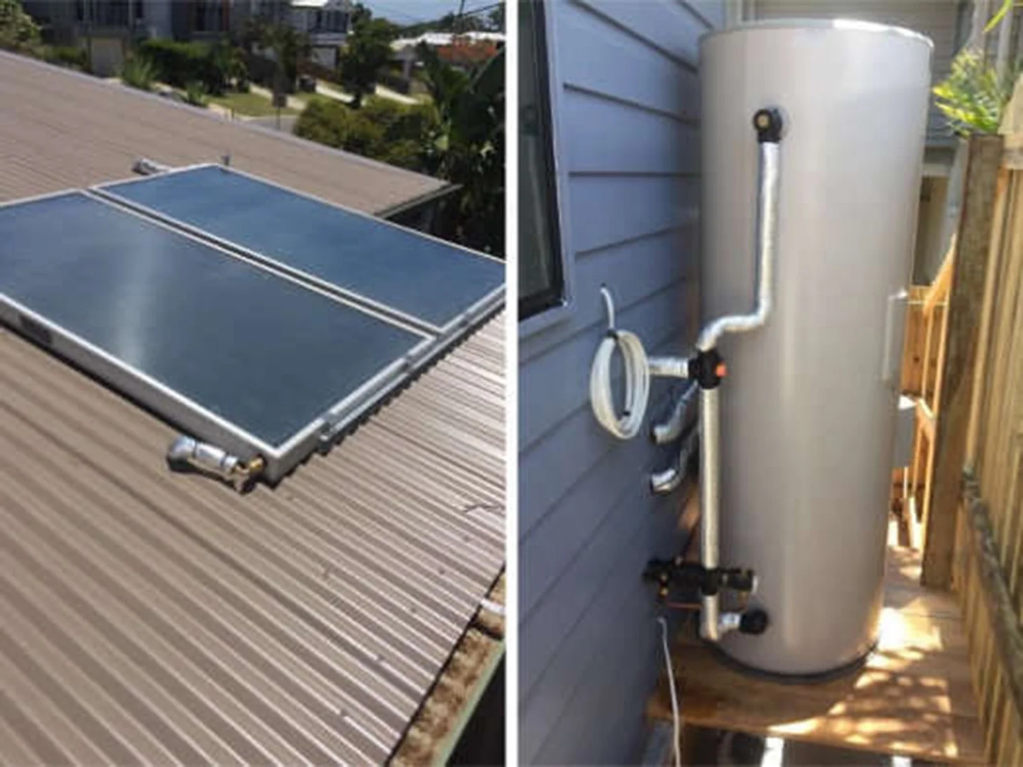 300L/500L Enamel water tank Solar panel collector Split Solar water ...
