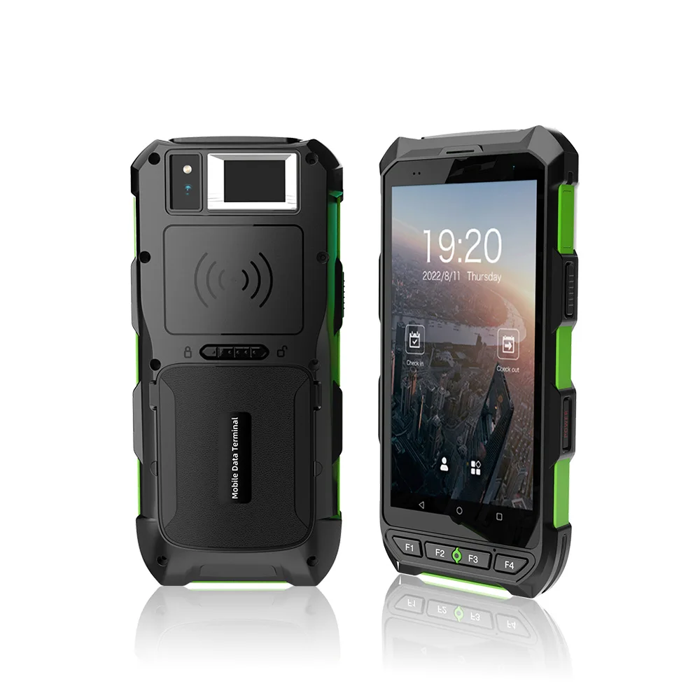 Waterproof Ip65 Portable Handheld Face/fingerprint/card Biometric Time ...