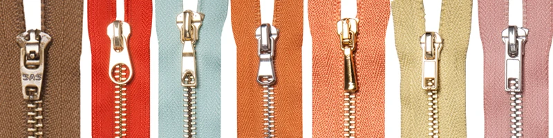 SAS Custom Fashion #5 Shiny Silver Color Metal Zipper