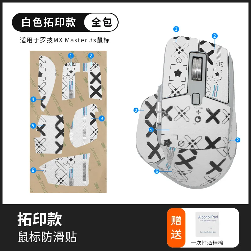 Logitech MX Master 3S Mouse Anti Slip Stickers - Full Pack
