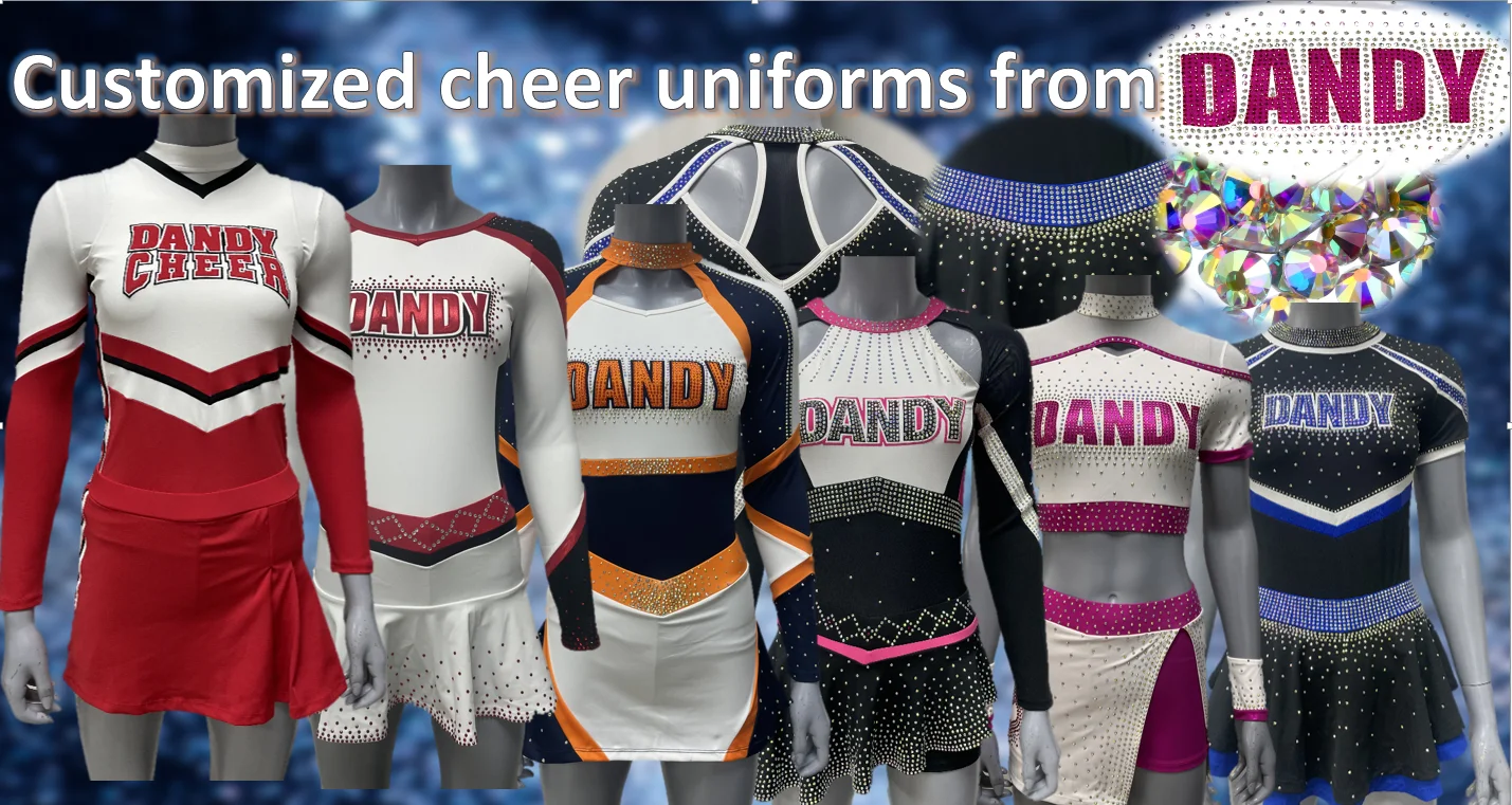Factory Price Custom New Design Girls Cheer Uniform With Shiny ...