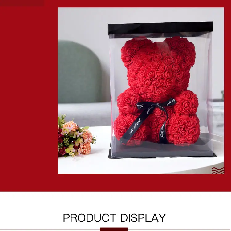 INUNION Rose Teddy Bear - Perfect Valentine's Gift