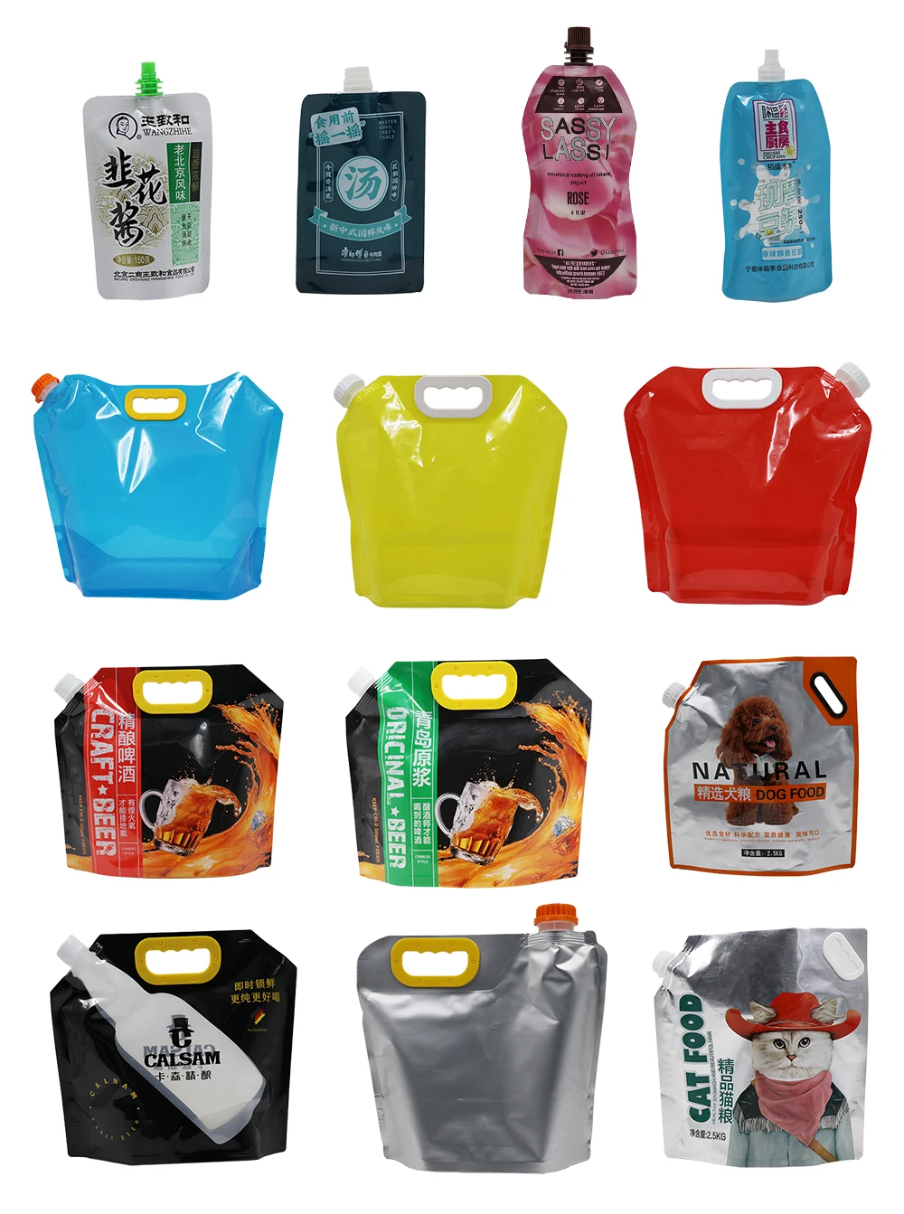 Doypack Plastic Detergent Stand up Spout Cosmetic Body Wash Soap Bag ...