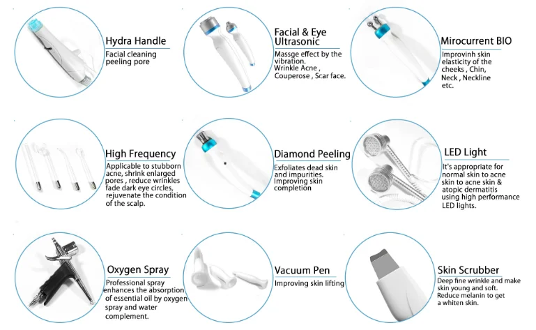 Hydramaster 14 In1 Aesthetic Medicine Hidro Jet Peel Facial Machine ...