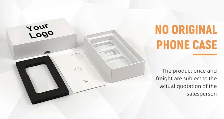 Luxury Empty Matte Black Paper Cardboard Cell Phone Case Packing Box ...