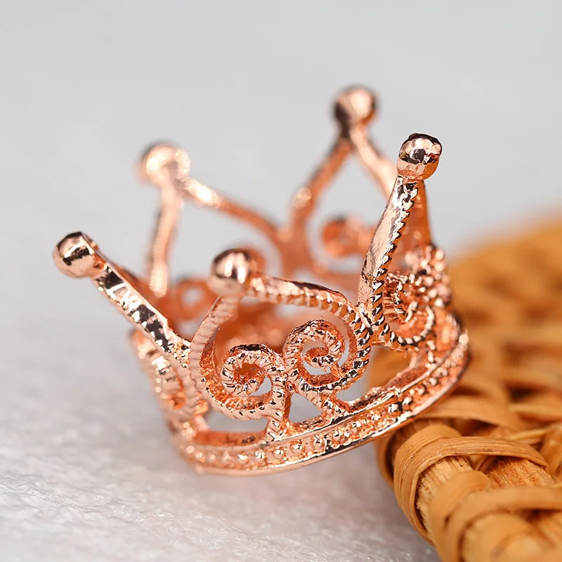Cheapest Crystal Rhinestone Gold Metal Cake Small Crown Decorating ...