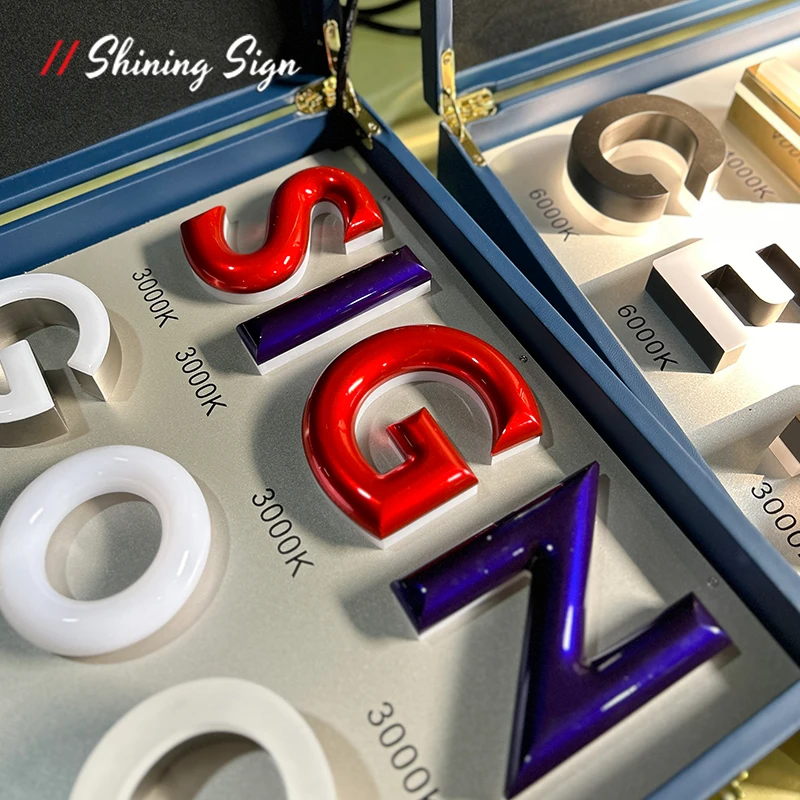 Customized Signage Commercial Sign Sample Box for Business Convenient ...