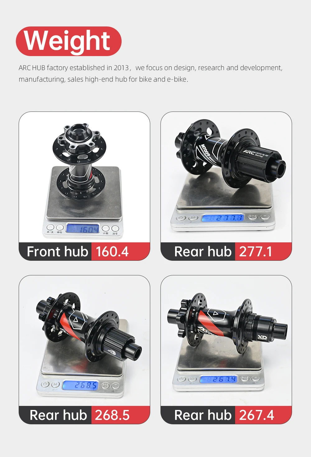 MT-009FA/RA Bike Hubs - Durable, Lightweight, and Customizable