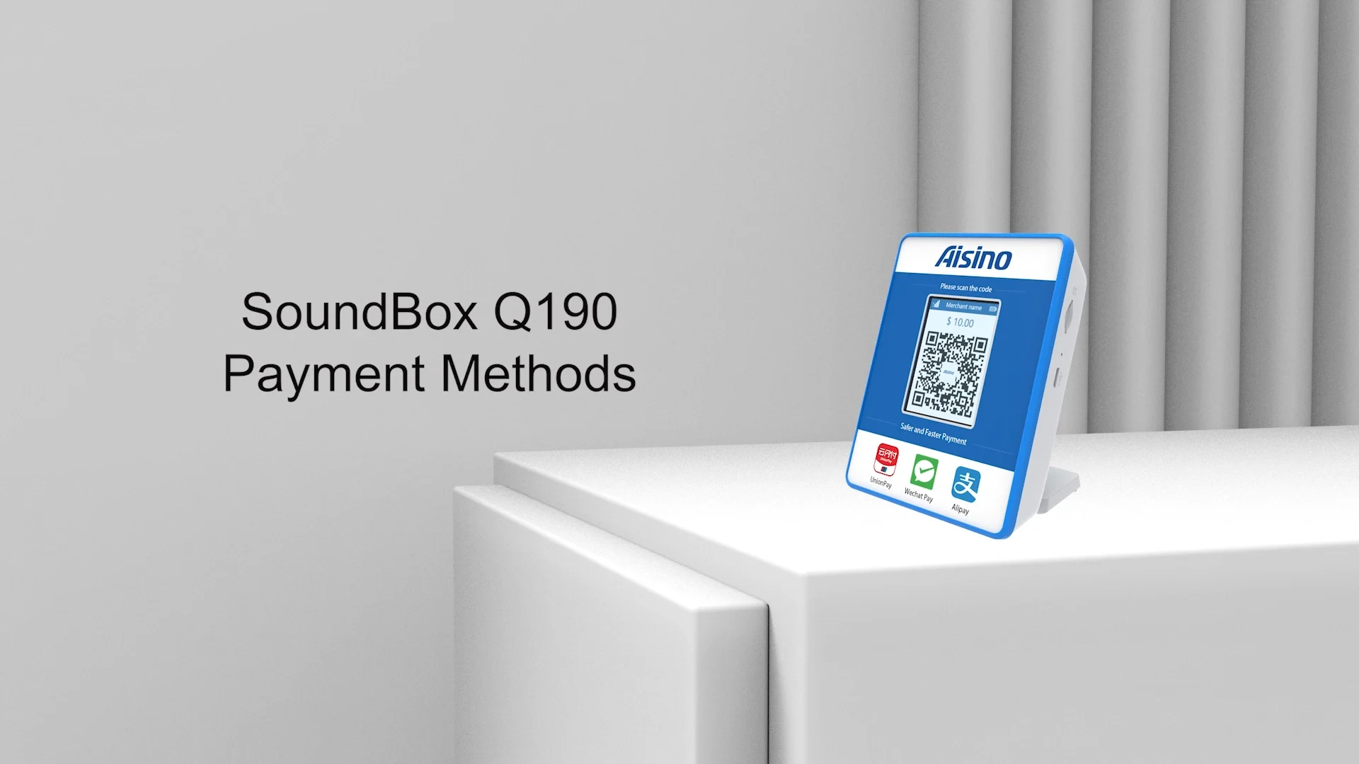 Q190 Soundbox Qr Code Payment Voice Broadcast Speaker - Buy Qr Code Box ...