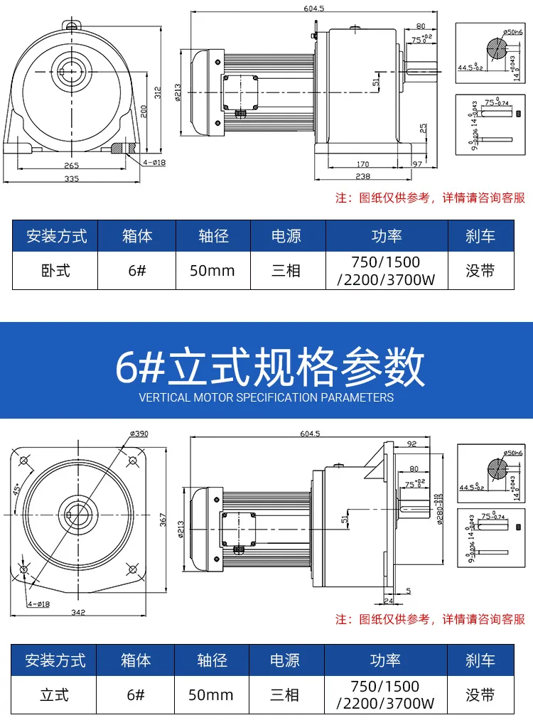 High Efficiency 220v/380volt 750watt Ac Gear Motor For Electric Car ...