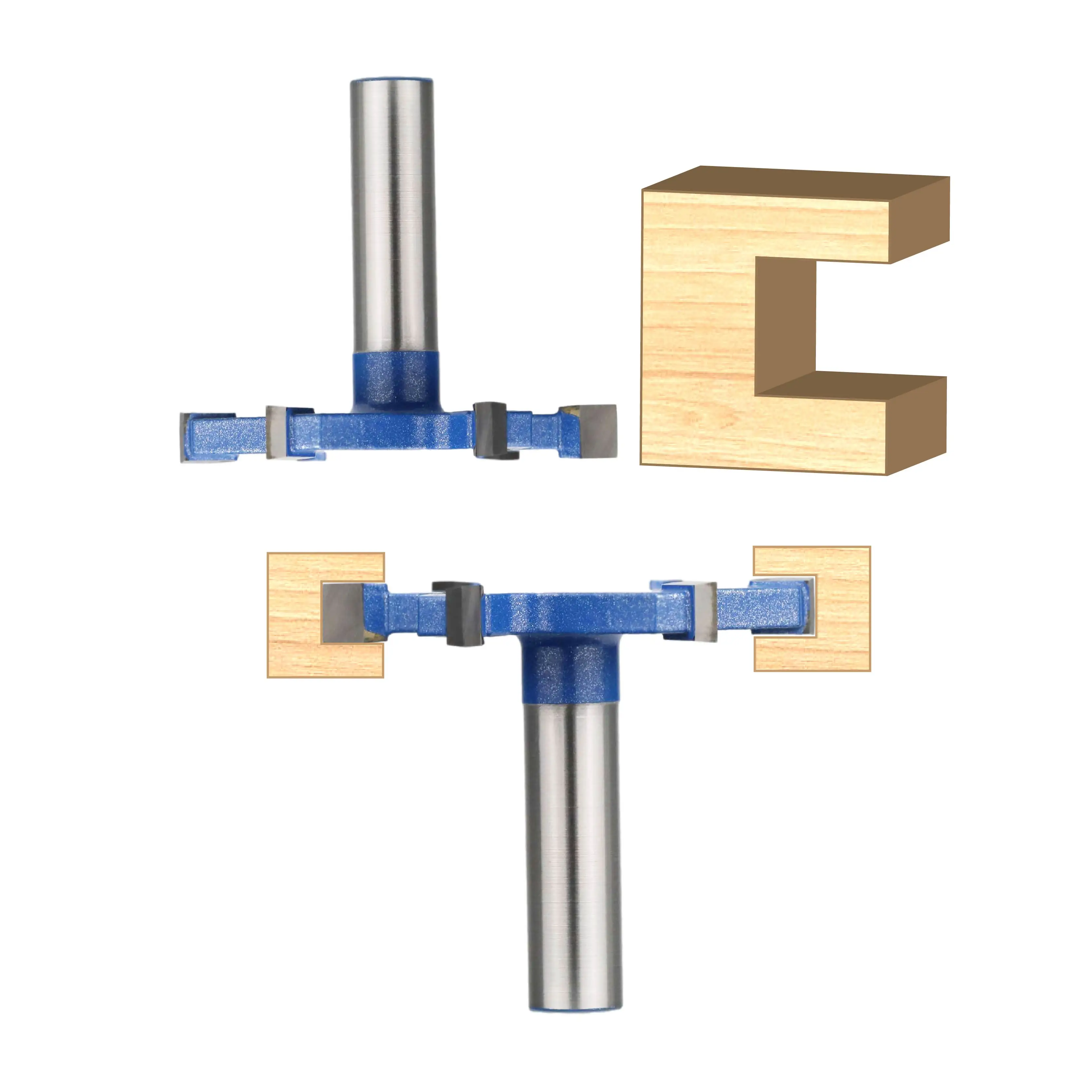 6 Flutes T Type Slotting Cutter Router Bits For Solid Carbide Cnc ...