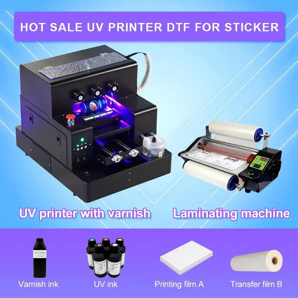 A4 Uv Printer With Varnish Uv Dtf For Printing Bottle Pen Phone Case A4 Uv Flatbed Printer - Buy ...