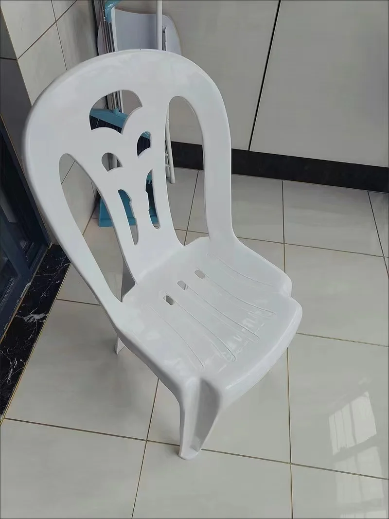 Stackable Plastic Chairs for Outdoor Dining - Modern & Durable