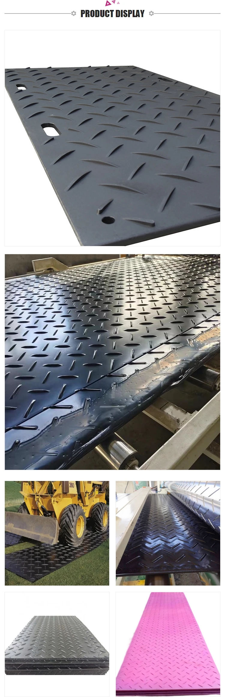 Polyethylene Paving Board Project Mud Construction Polymer Hdpe ...