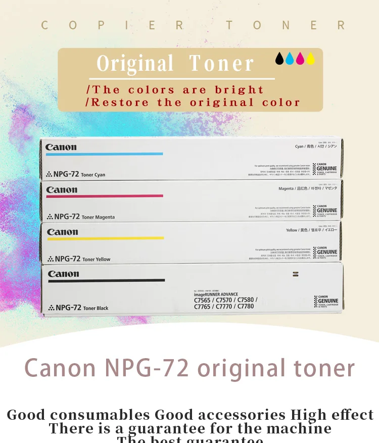 Genuine NPG 72 for CAN0N NPG-72 Toner Cartridge IRC7565 C7570 C7580 ...