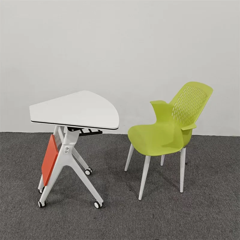 Modern Extendable Round Meeting Room Desk With Movable Spliced Bracket ...