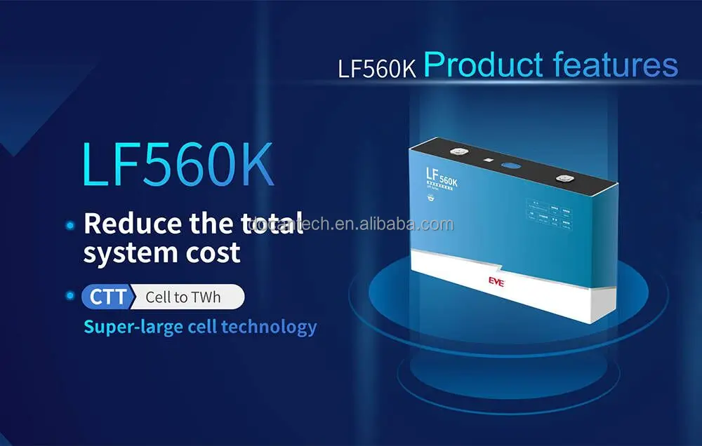 2023 New Lf560k Lifepo4 Ev 560ah 628ah 12000cycle 3.2v 560k Lifepo4 ...