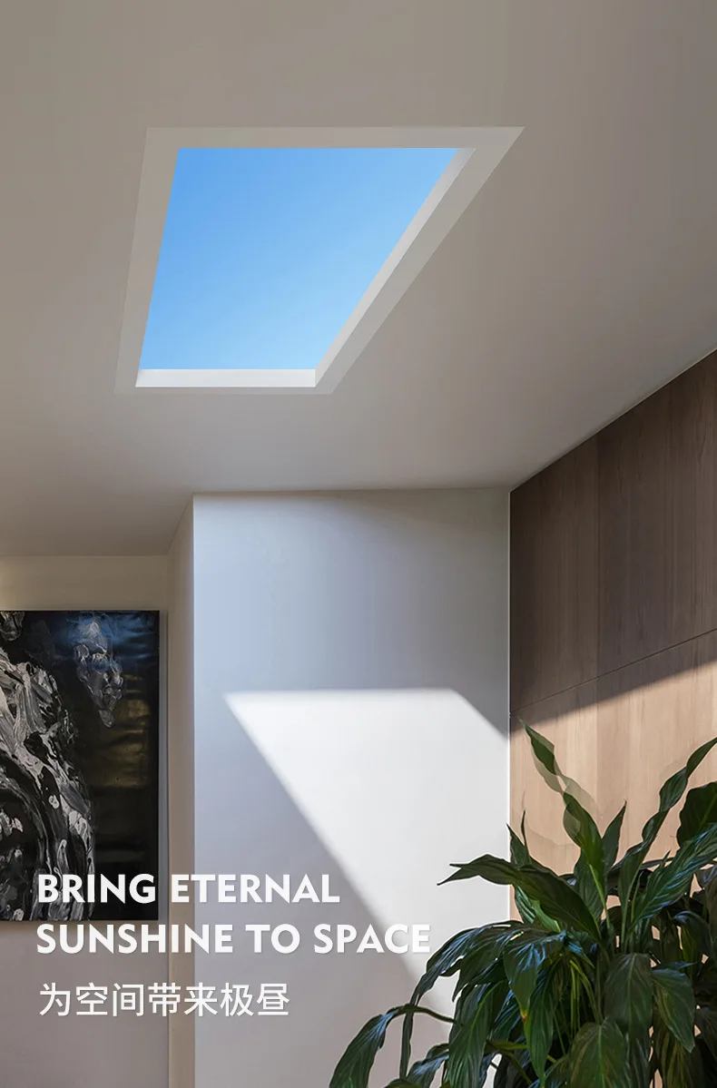 Indoor Artificial Sunlight Hight Cri Lamp Recessed Window Blue Sky ...