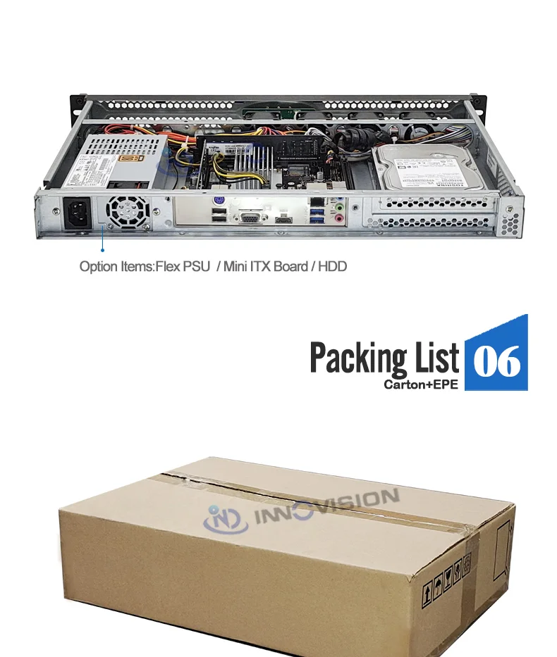 Ultra 1U Rack Server Chassis for MINI-ITX Motherboard - Compact 1U Case ...