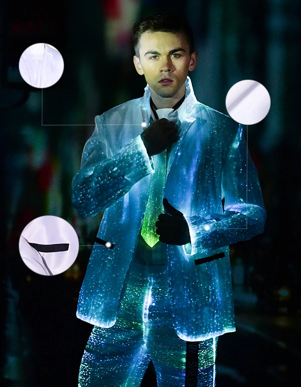 Men's Light up Suit Party LED Costumes - Stylish & Luminous