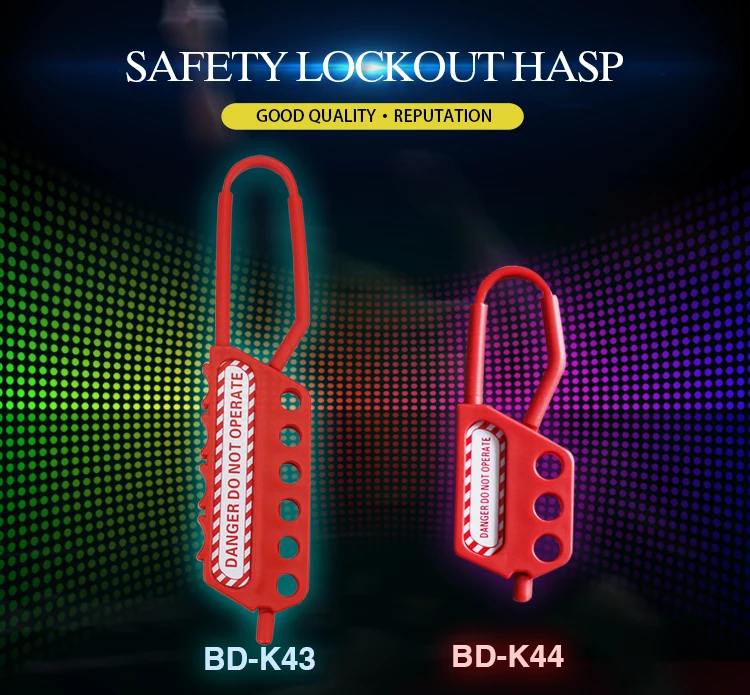 Plastic Safety Hasp Lockout with 3-Holes for Electrical Insulation