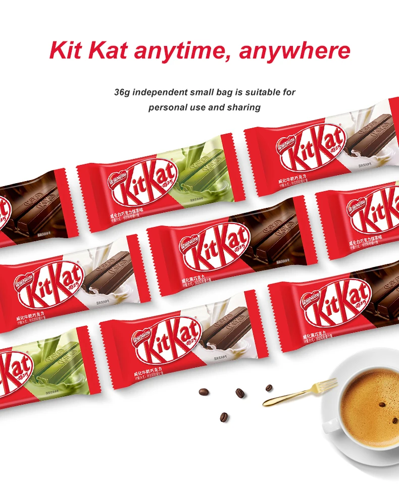 Wholesale Milk Chocolate Kitt Kat 34g Matcha Flavored Wafer White ...