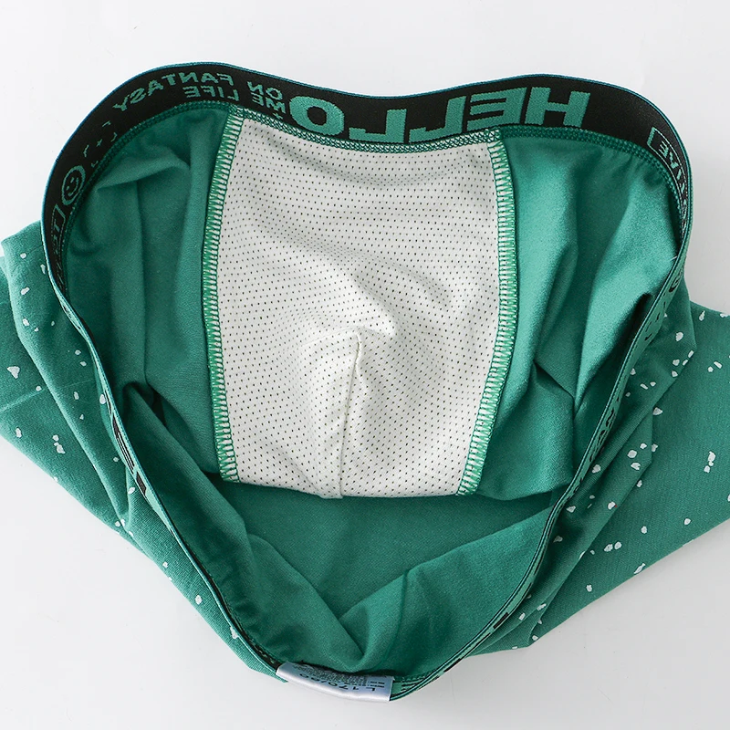 Elastic Band Boy Cartoon Teen Boys Man Long Brief Boxer Underwear Waist ...