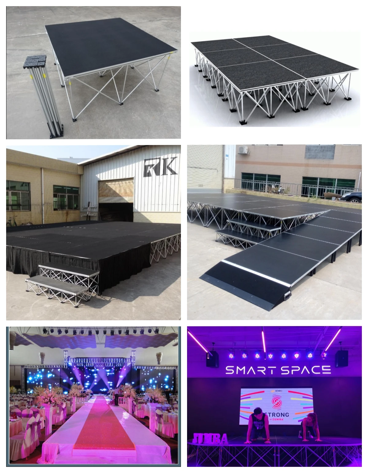 Smart Stage Platform Folding Aluminum Portable Stage Leg| Alibaba.com